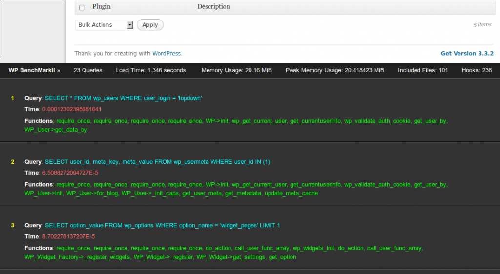 Find WordPress Plugin and Theme Bottlenecks - ValidWebs Web Development